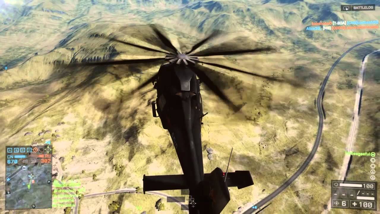 BATTLEFIELD 4 CRAZY HELICOPTER BARREL ROLL!!!!! - YouTube