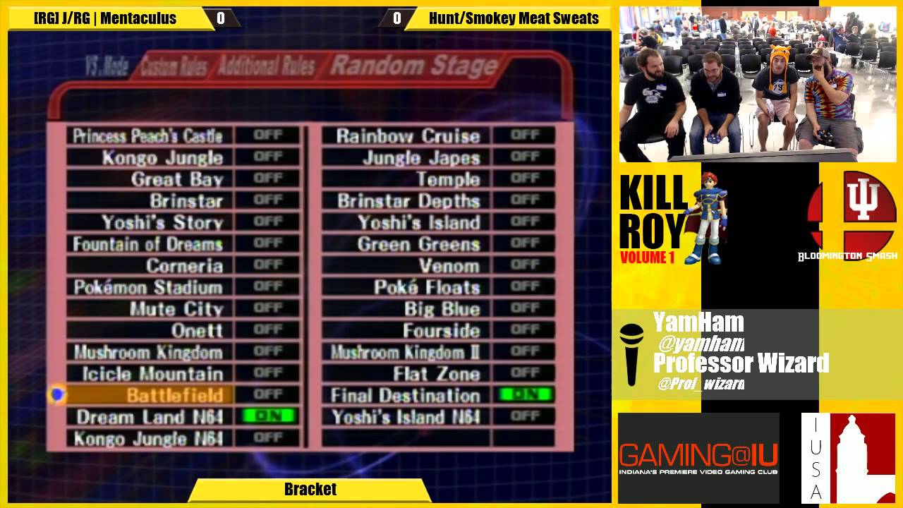 Kill Roy: Volume 1 Melee Doubles RG | J + RG | Mentaculus vs. Hunt + Smokey Meat Sweats - YouTube