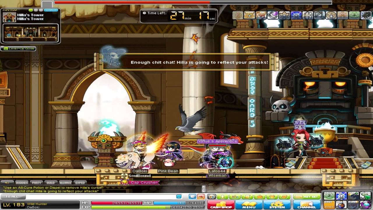 School Breaks - MapleStory : Hilla Boss (WildHunter) - YouTube