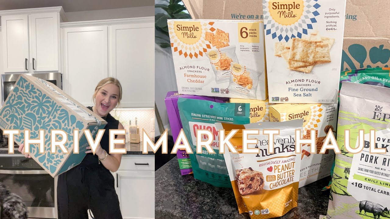 MY FIRST THRIVE MARKET BOX | $40 OFF | Drue Basham - YouTube