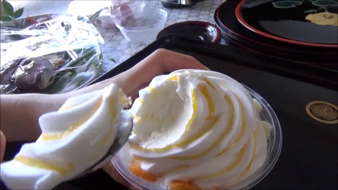 Dessert "Shirokuma" Ice Cream of Kagoshima, Japan! - YouTube