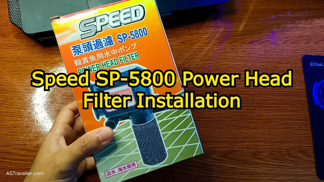 Speed SP-5800 Power Head Filter Installation [Bahasa Melayu] - YouTube
