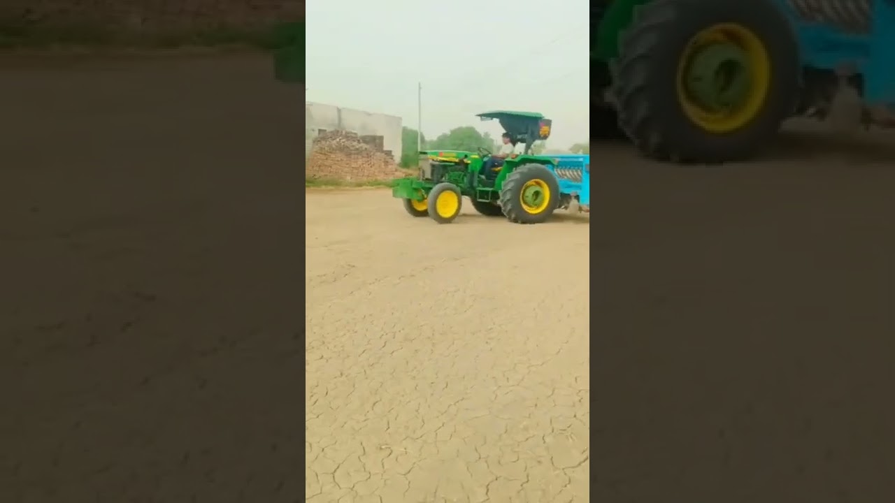 Gilli nain ka tractor John Deere 5310 punni super seeder stunt 8 feet - YouTube