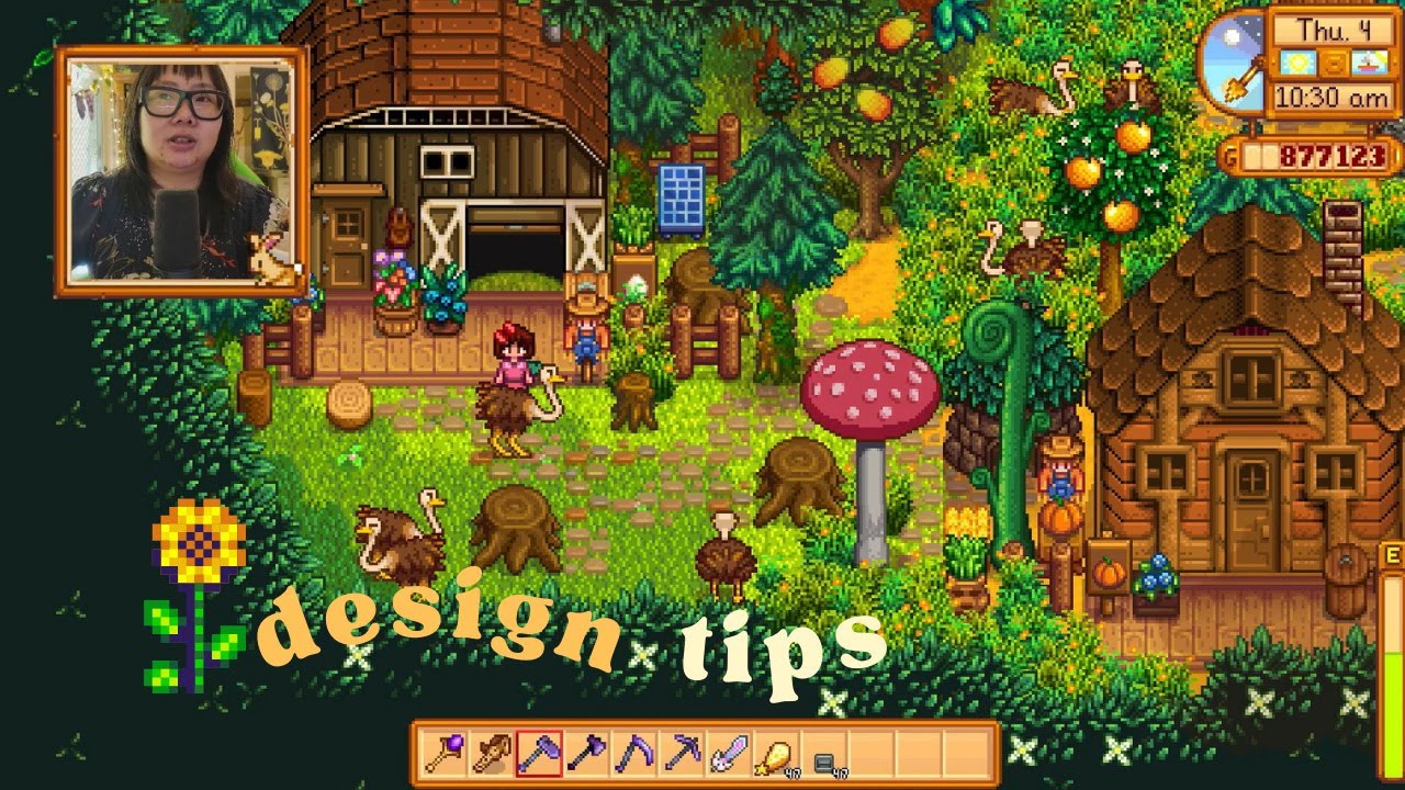 Tips for designing a cottagecore farm in Stardew Valley - YouTube