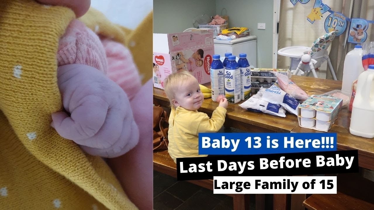 BABY 13 IS HERE!! | LAST DAYS BEFORE BABY | 1st Vlog of as a Large ...