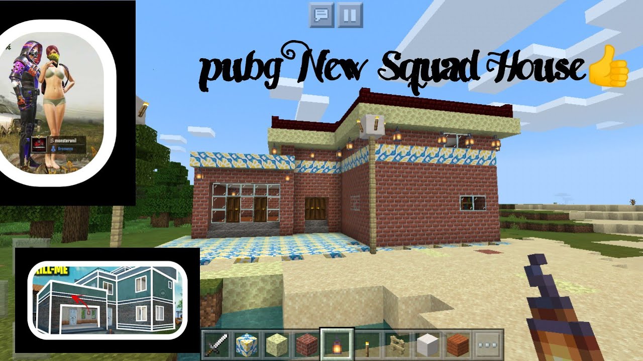 PUBG GAMING 💫POCHINKI SQUAD HOUSE 👍WITH NEW UPGRAGE😇ON MINCRAFT 🔥 - YouTube