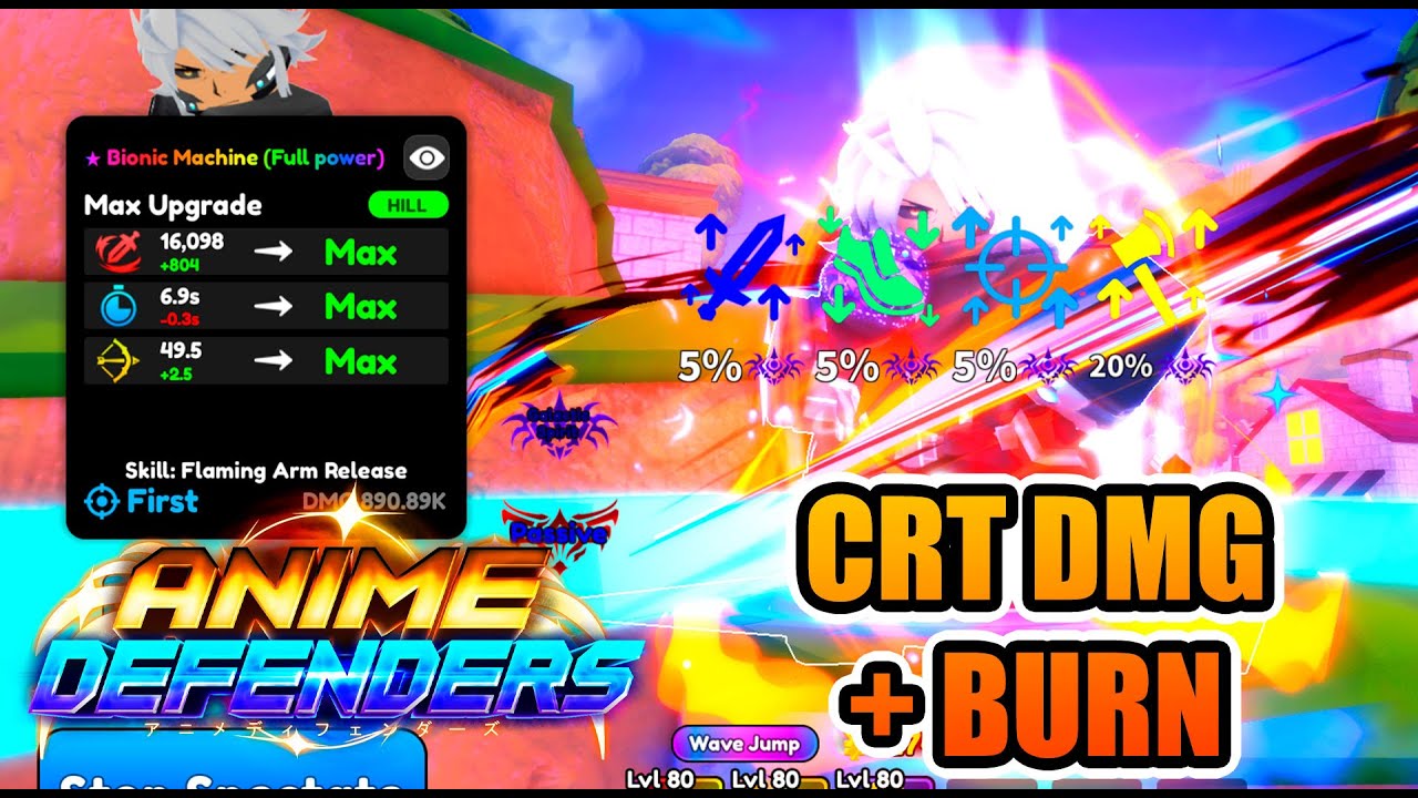 BIONIC MACHINE FULL POWER SHOWCASE 🌌 ANIME DEFENDERS 🌌 #roblox - YouTube