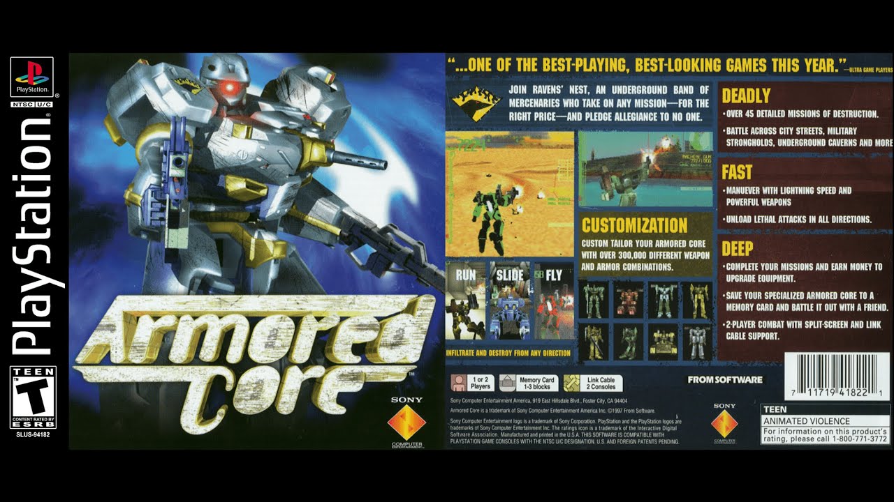 Armored Core - PSX/PS1 1997 Full Playthrough (No Commentary) - YouTube