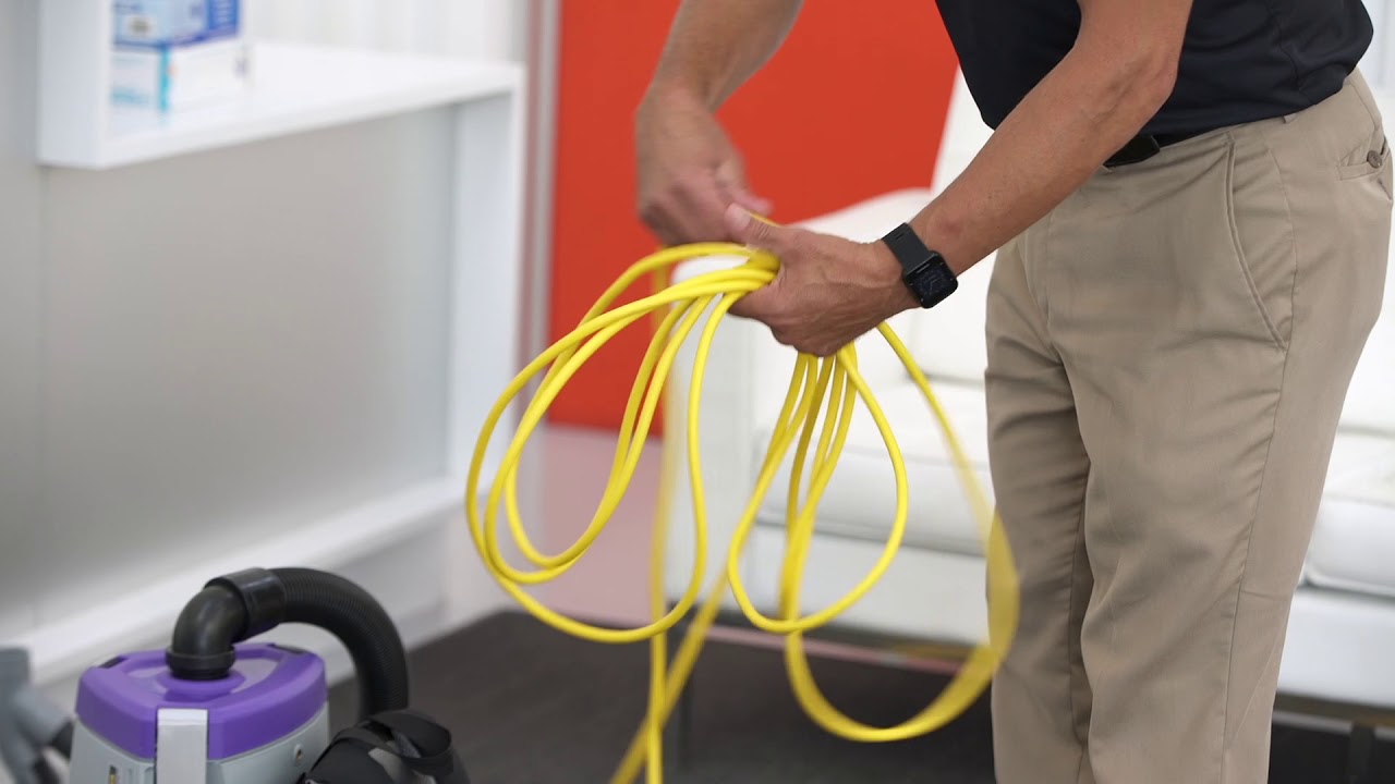 Workplace Safety Training - Proper Use of a Backpack Vacuum - YouTube