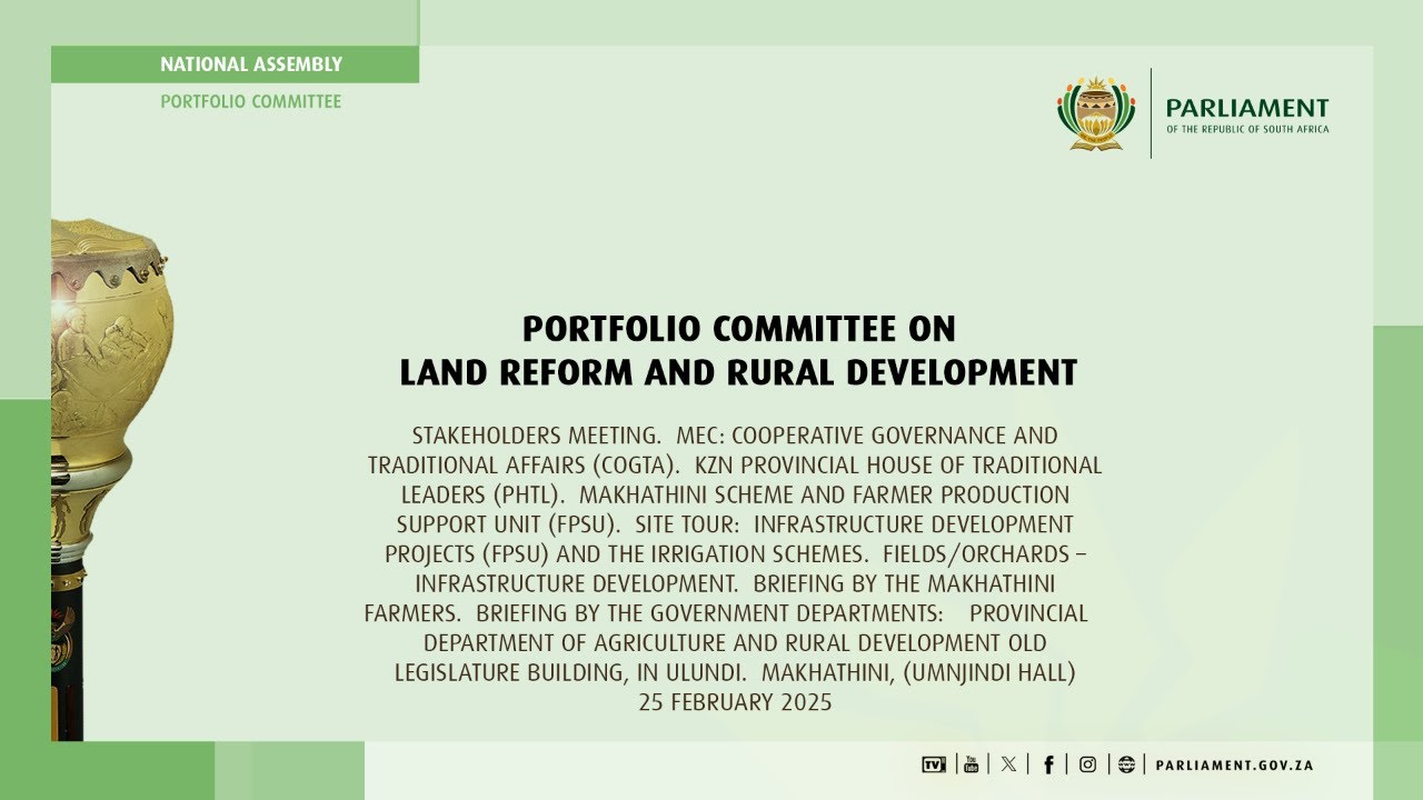 Portfolio Committee on Land Reform and Rural Development, 25 February ...