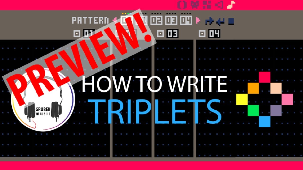 How to Write Triplets - Pico-8 Music Tutorial #52 (PREVIEW) - YouTube