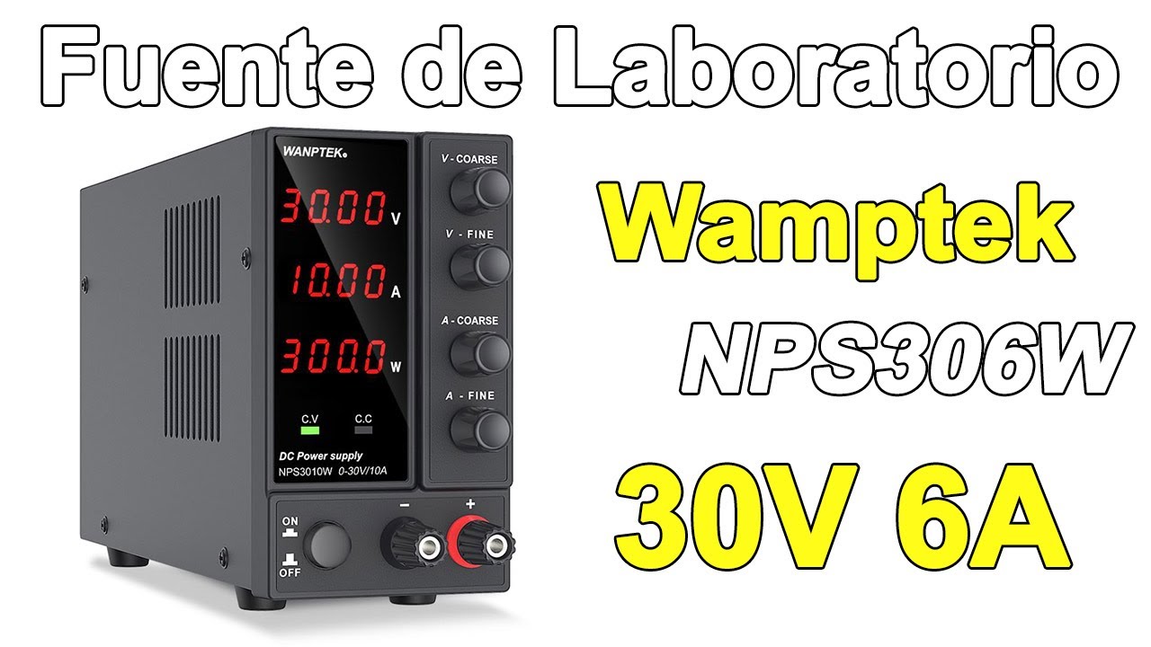 Fuente de laboratorio regulable ECONÓMICA - Wamptek 30v 6A 🔥🔥 - YouTube