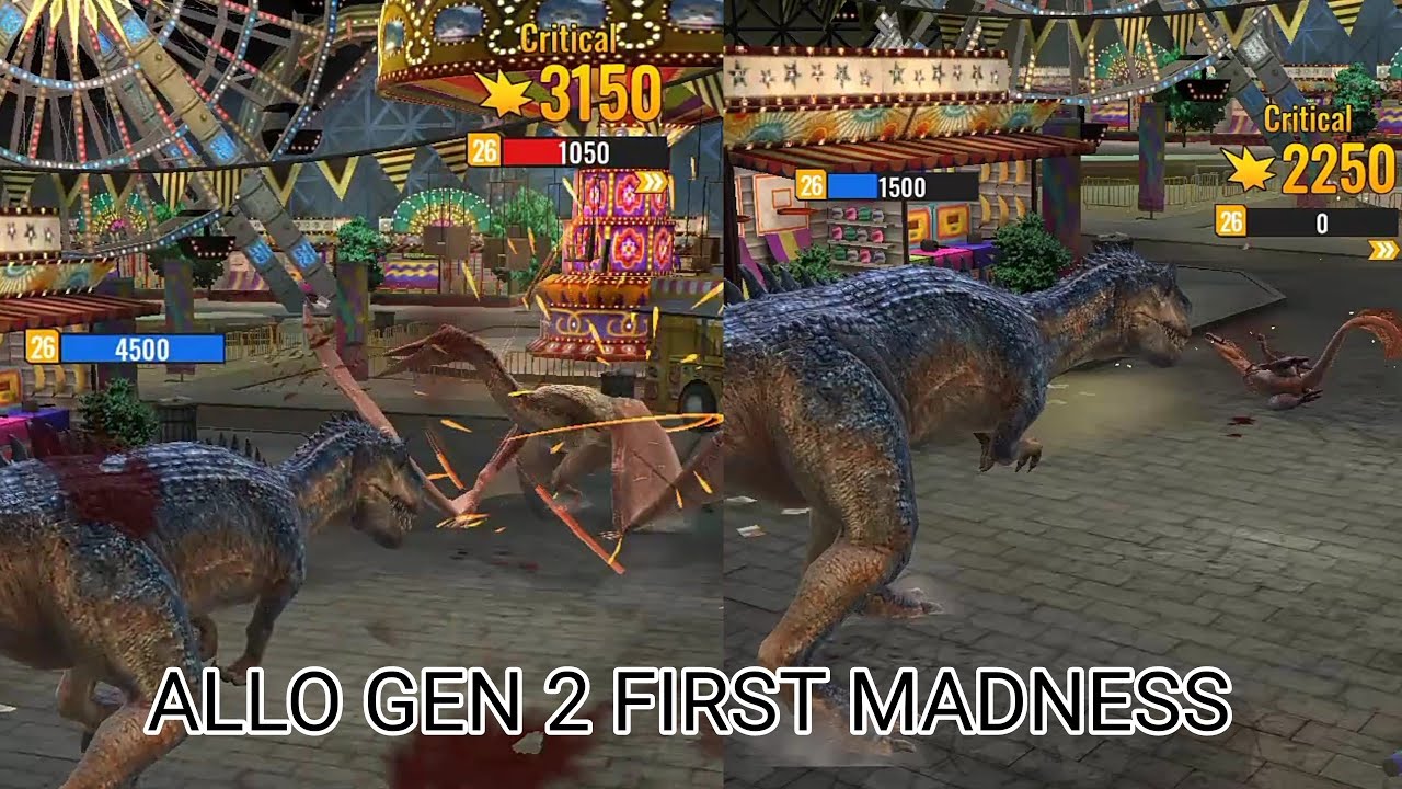 Allosaurus Gen 2 First Madness | Jurassic World Alive - YouTube
