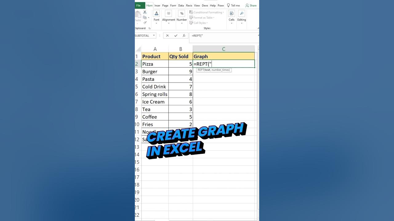 How to Create Graph in Ms Excel -#youtubeshorts #ytshorts #exceltips # ...