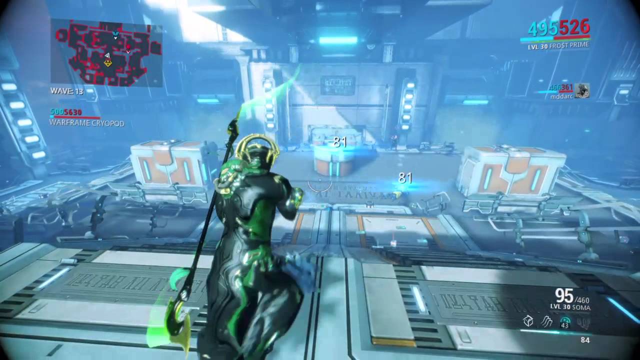 Warframe Jupiter Survival (no commentary) Frost Prime Gameplay - YouTube