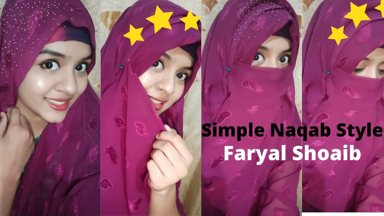 Bohat he Asan Naqab | Simple and Easy Naqab Tutorial | Faryal Shoaib ...