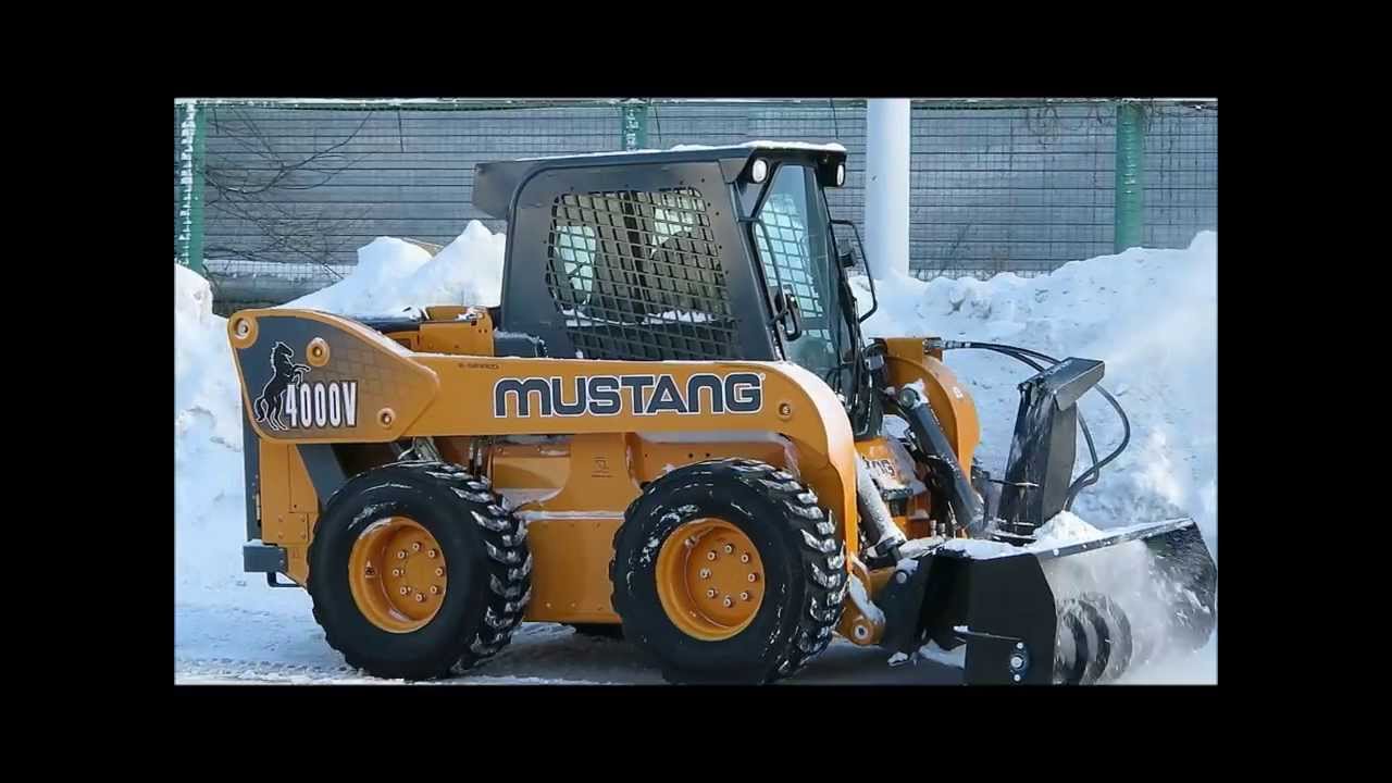 Самый мощный мини погрузчик Mustang 4000v - YouTube