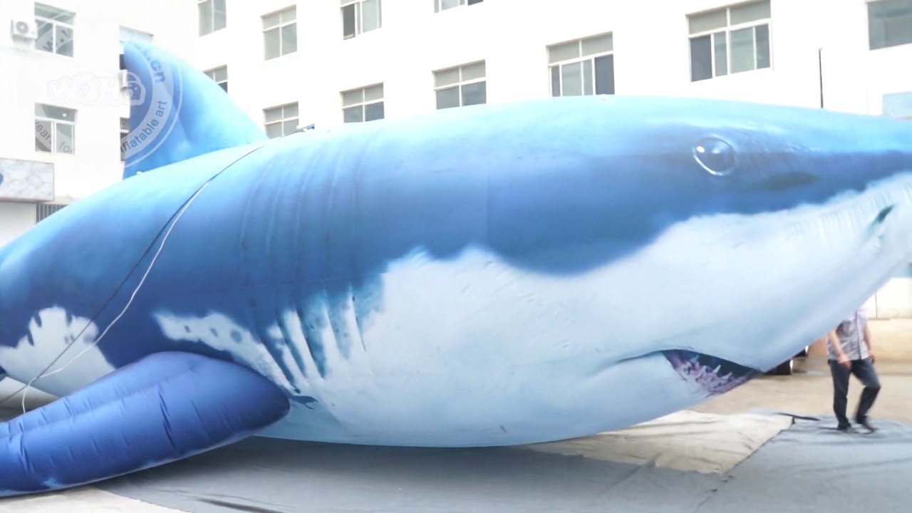 Giant Inflatable Shark For Shopping Mall Nightclub Party Decoration ...