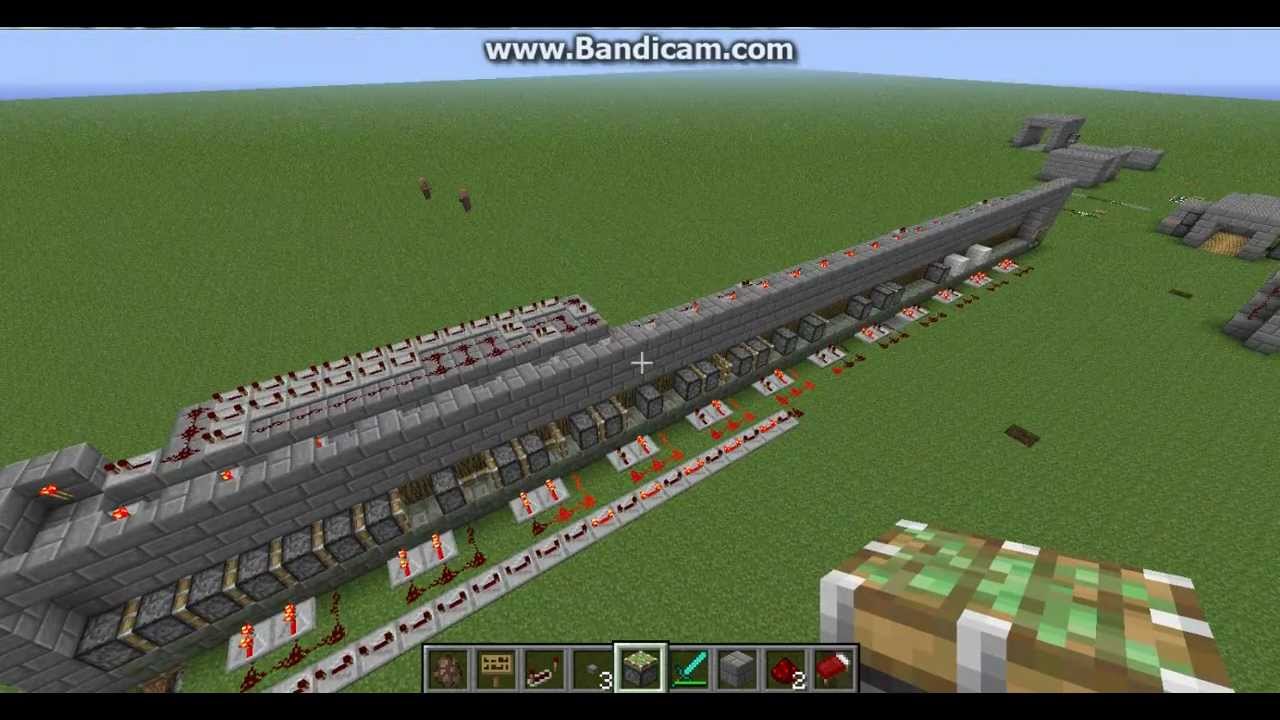 minecraft compact 3 pulse piston extender - YouTube