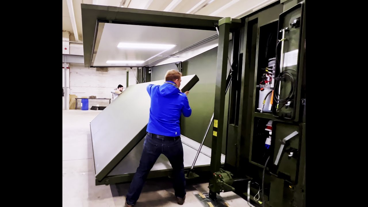 3in1 Expandable container with integrated lifting devices - YouTube