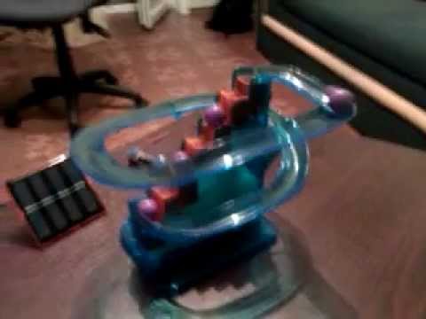 Solar Powered Roller Coaster by AA Battery - YouTube