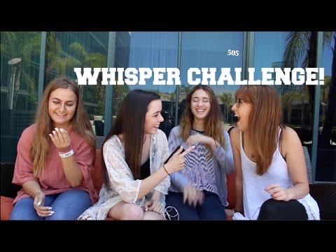 Whisper Challenges w/ Megan Elizabeth, Bri Decerio, & ashleybermantv ...