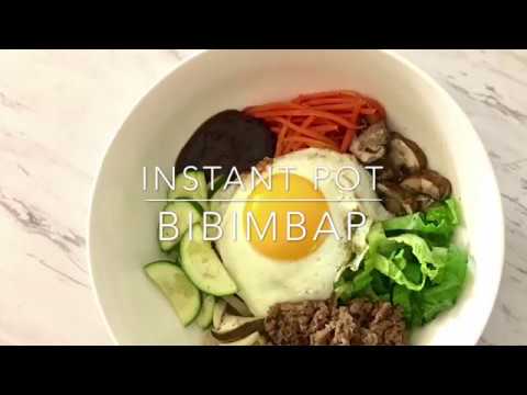 Instant pot- Healthy and Quick BiBimBap PIP Cooking rice and veggies at ...