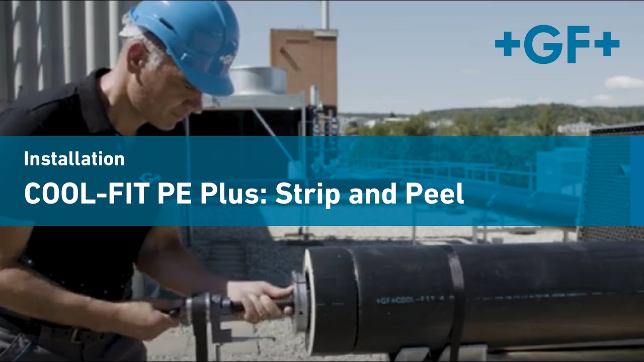 How to strip and peel COOL-FIT PE Plus d110 to d225 - YouTube