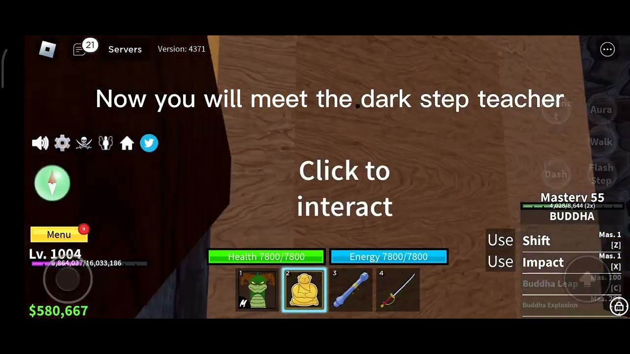 How to get dark step fighting style in blox fruits - YouTube