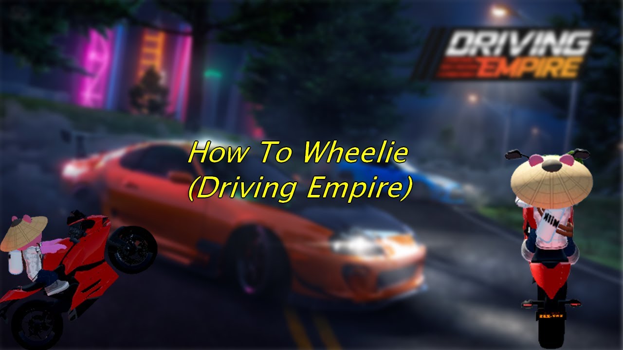How To Wheelie In Driving Empire! - YouTube