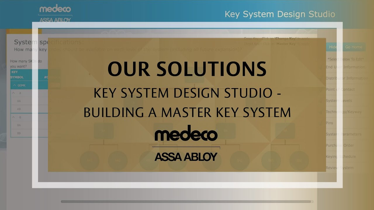 Medeco Key System Design Studio - Medeco Locks - YouTube