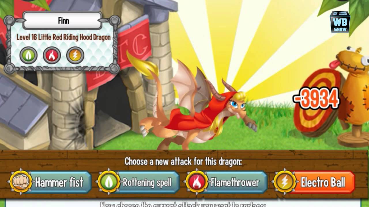 Dragon City: Little Red Riding Hood Dragon Battle & Skills - YouTube