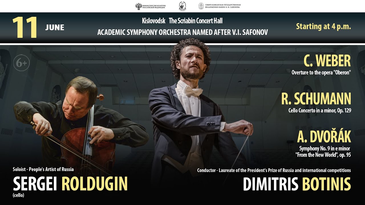 Online concert Orchestra Safonov soloist Sergei Roldugin conductor ...