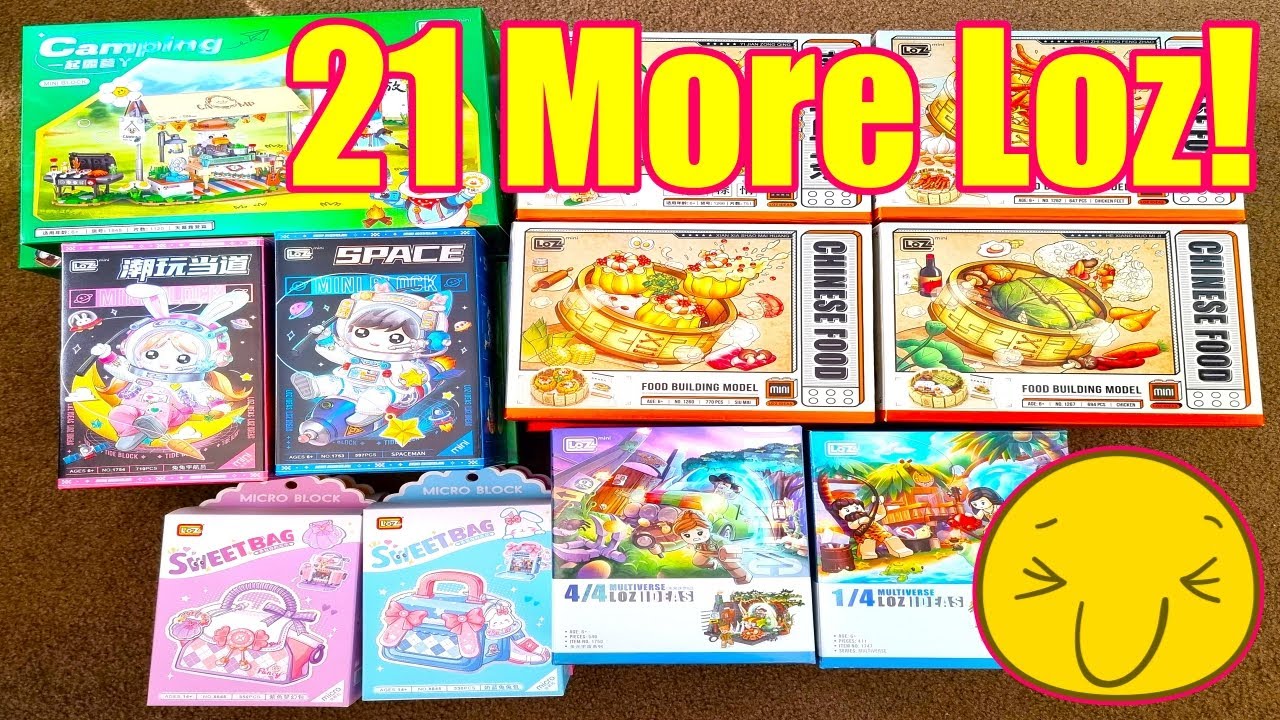 21 Awesome and Cute LOZ Brick Kits - 5 Full Sets - YouTube