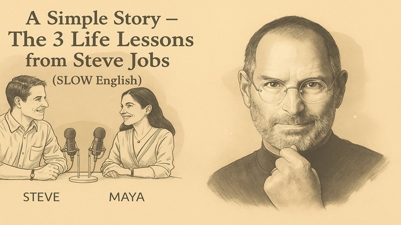A Simple Story – The 3 Life Lessons from Steve Jobs (SLOW English ...