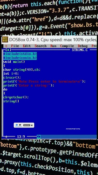 C program to read a string using getchar()#short#programming#Clanguage#Cprogram - YouTube