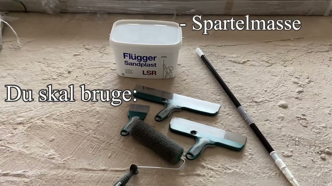 Sådan! Rullespartling - en VIRKELIG nem måde at spartle store flader ...
