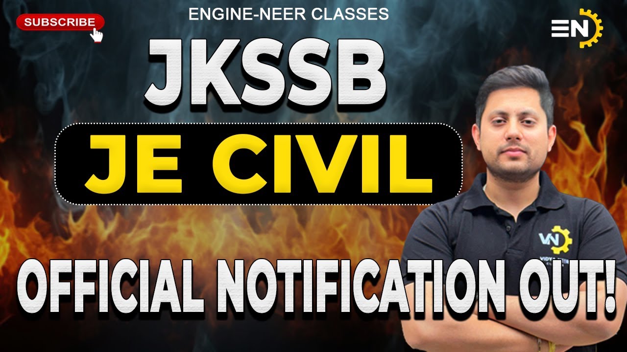 𝗝𝗞𝗦𝗦𝗕 𝗝𝗘 𝗖𝗜𝗩𝗜𝗟 𝗢𝗙𝗙𝗜𝗖𝗜𝗔𝗟 𝗡𝗢𝗧𝗜𝗙𝗜𝗖𝗔𝗧𝗜𝗢𝗡 𝗢𝗨𝗧! #jkssb #𝗰𝗶𝘃𝗶𝗹𝗲𝗻𝗴𝗶𝗻𝗲𝗲𝗿𝗶𝗻𝗴 ...