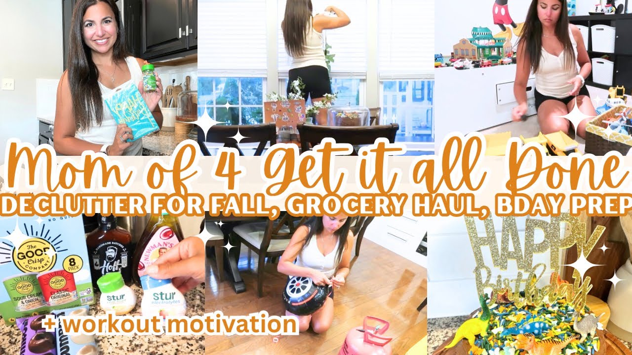 MOM OF 4 SUMMER BREAK GET IT ALL DONE | GROCERY HAUL | DECLUTTER FOR ...
