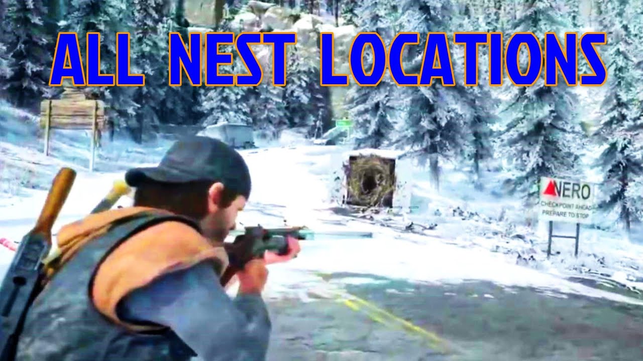 DAYS GONE - BERLEY LAKE INFESTATION NEST LOCATIONS - YouTube