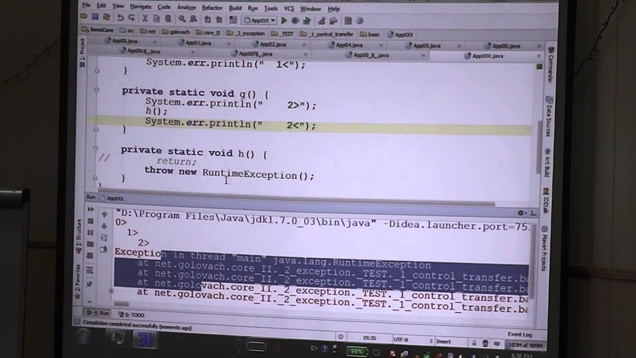 Java Core December: Exceptions. Лекция #6 (Часть 2) - YouTube