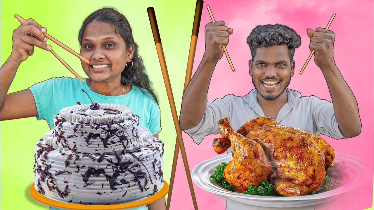 Funny Food Eating Challenge 🥢 Eat Everything Using Chopsticks…🤣# ...