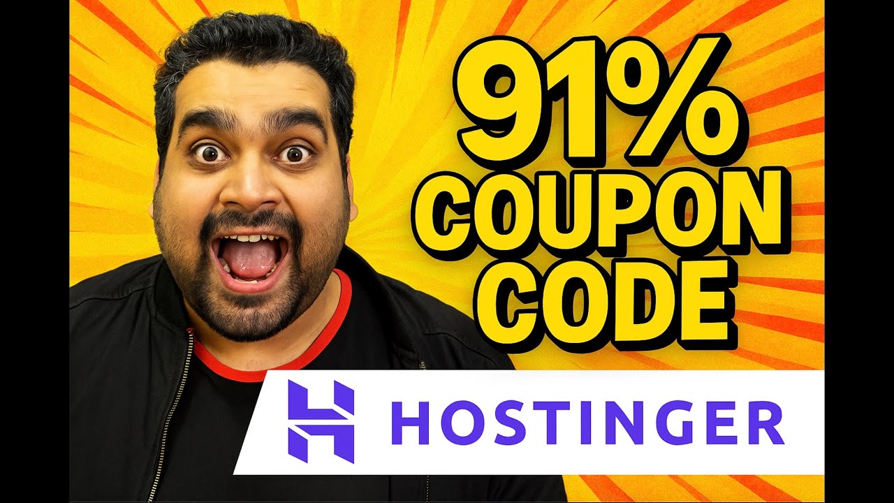Hostinger Coupon Code 2025 - Get 91% Discount Link [ 5 Coupons Left - Grab ASAP] - YouTube