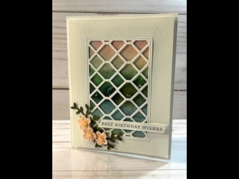 Linked Together Lattice Die Cut Card - YouTube