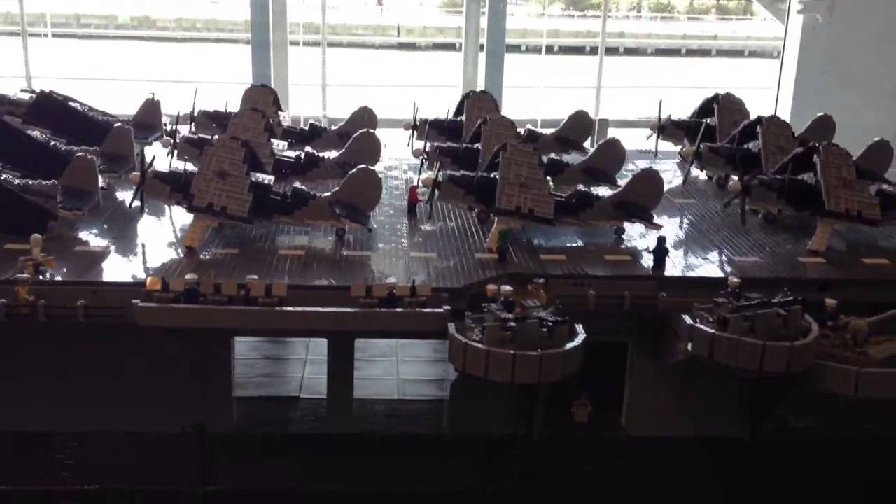 Lego model of USS Intrepid - YouTube