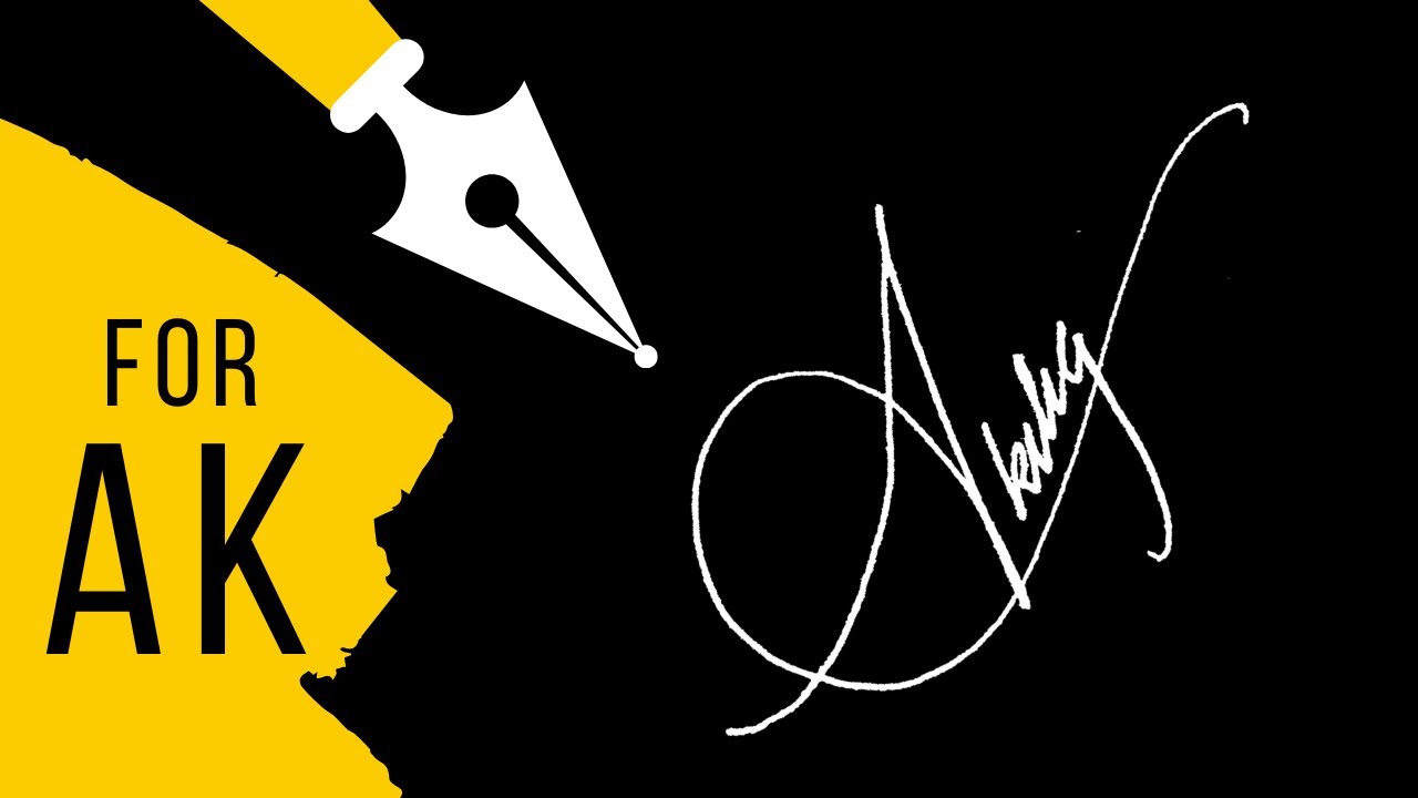 Signature for A and K | Create Your Custom Signature with the Best ...