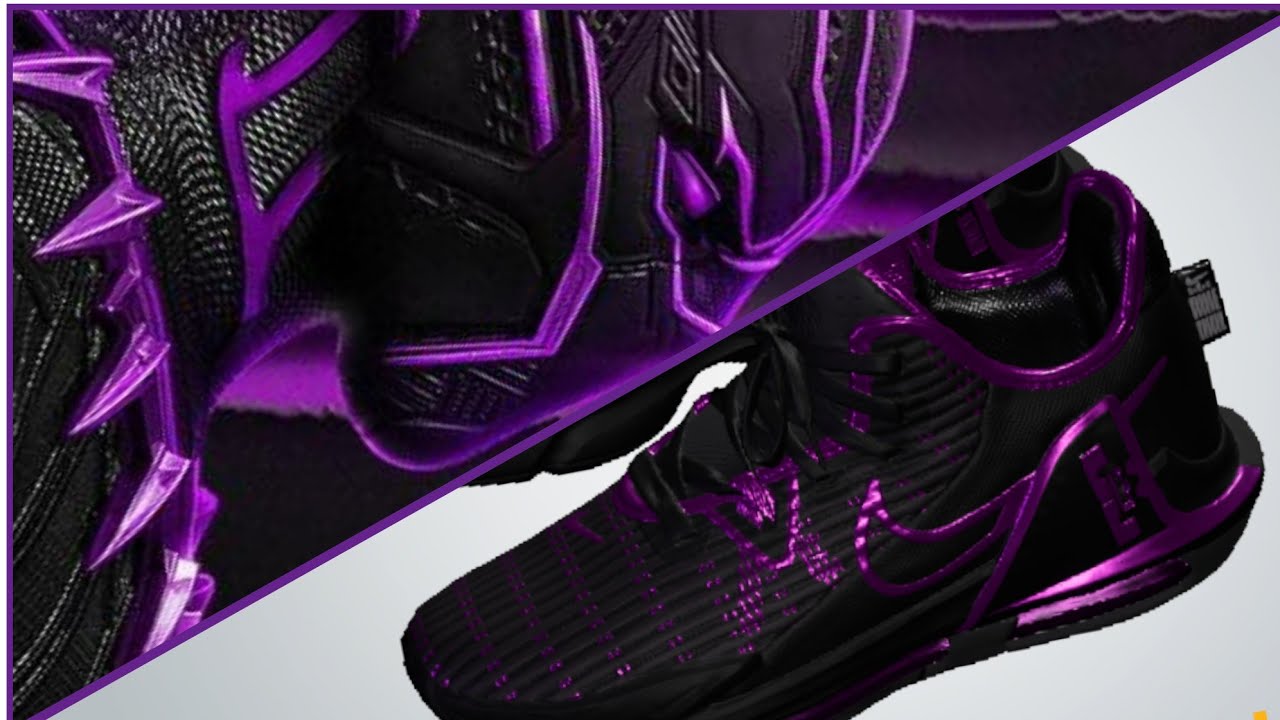 Vibranium / Wakanda Lebron Witness Custom 2K Shoes - YouTube