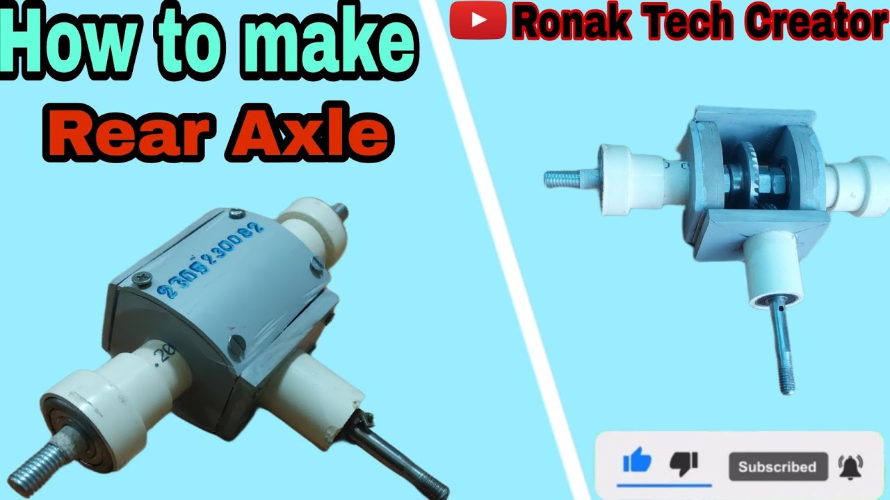 Rc Car || How To Make Rc car Rear axle At Home || Part 1|| Ronak Tech ...