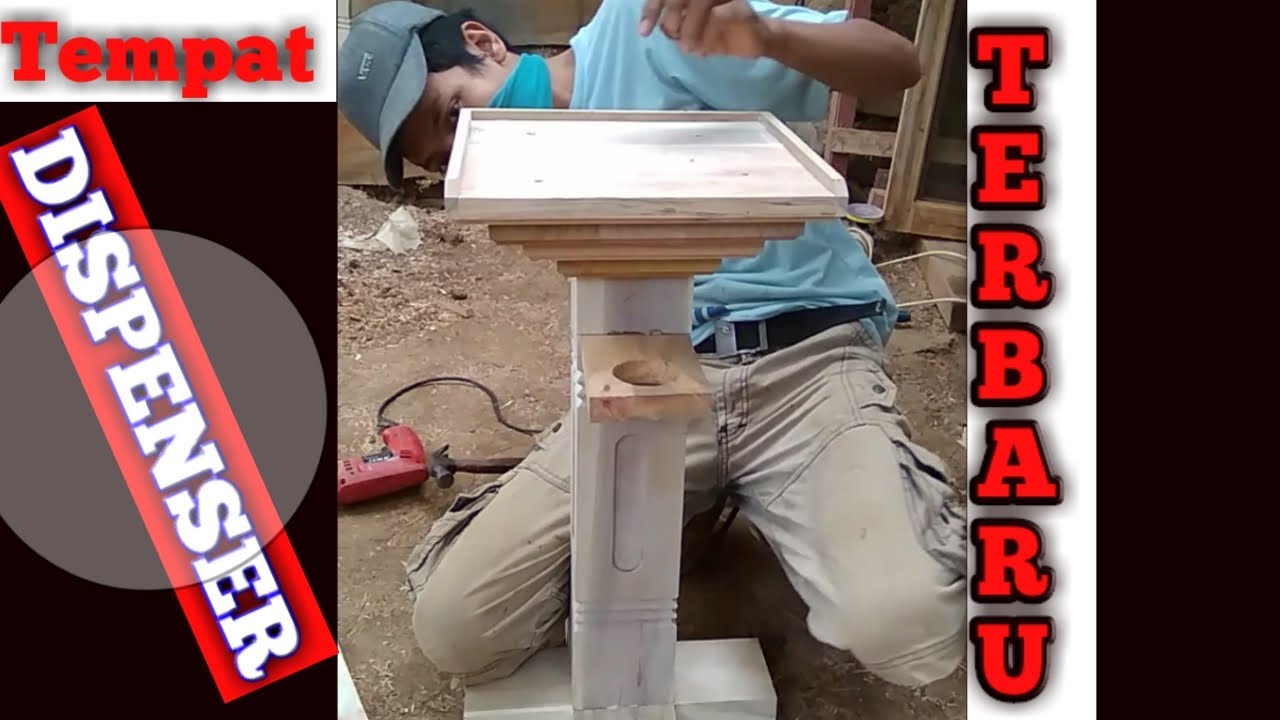 meja dispenser terbaru||tips&triks tukang kayu - YouTube
