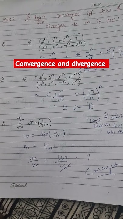 Sequence and series || convergence and divergence #csir net#maths - YouTube
